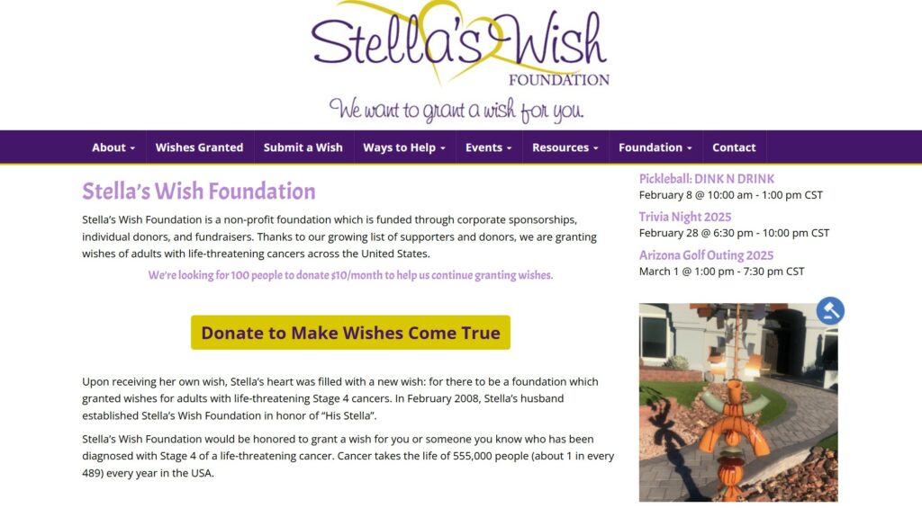 Make a Wish Programs for Adults